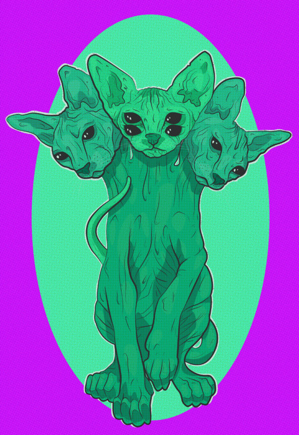 3 Headed Cat - SP-Designs